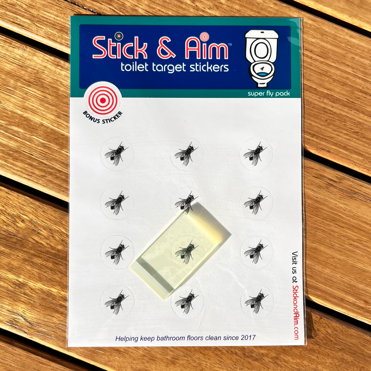 Urinal Fly Pack – Stick & Aim